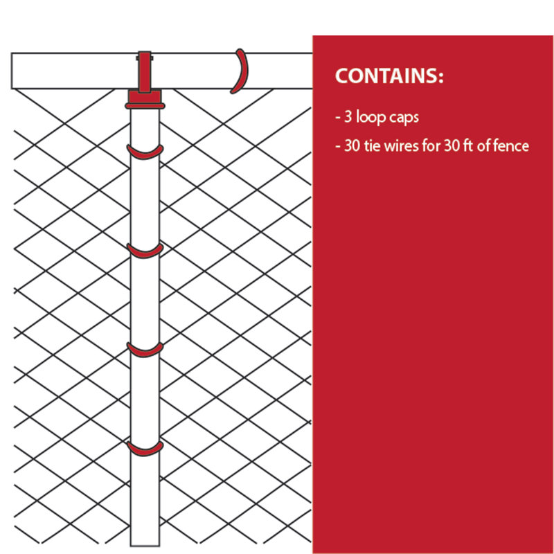 allFENZ 1-5/8 in. Line Post Kit Galvanized | Wayfair
