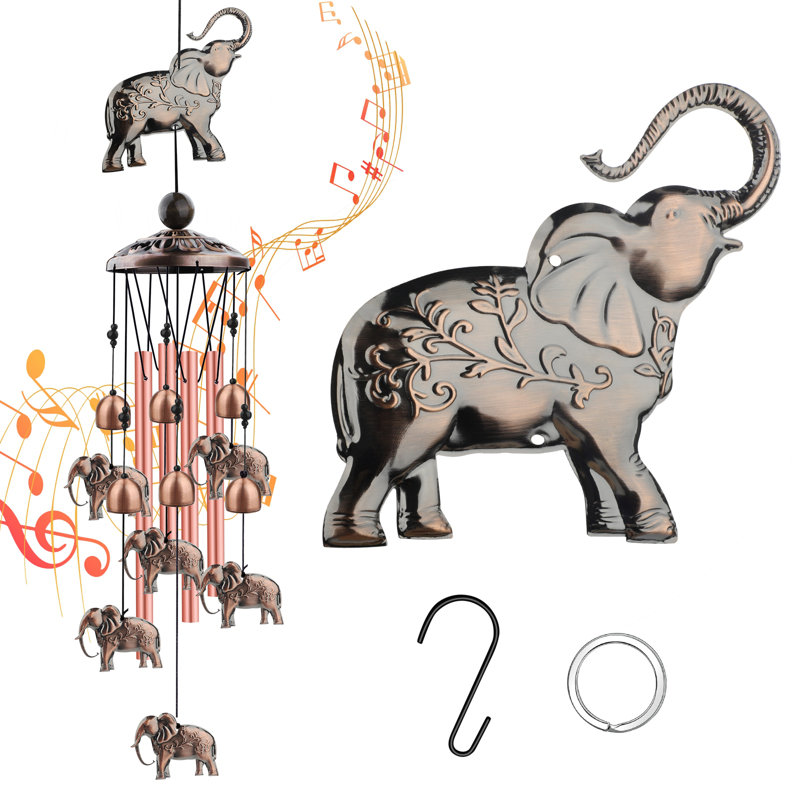 Arlmont & Co. Elephant Wind Chime | Wayfair
