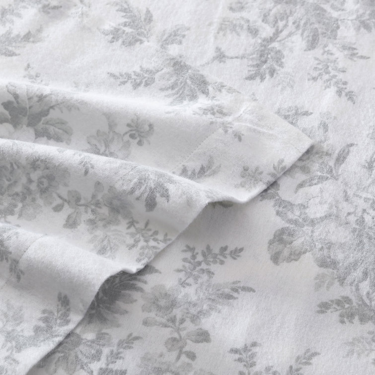 Save 69% • Laura Ashley Laura Ashley Cotton Flannel Cozy Sheet Sets