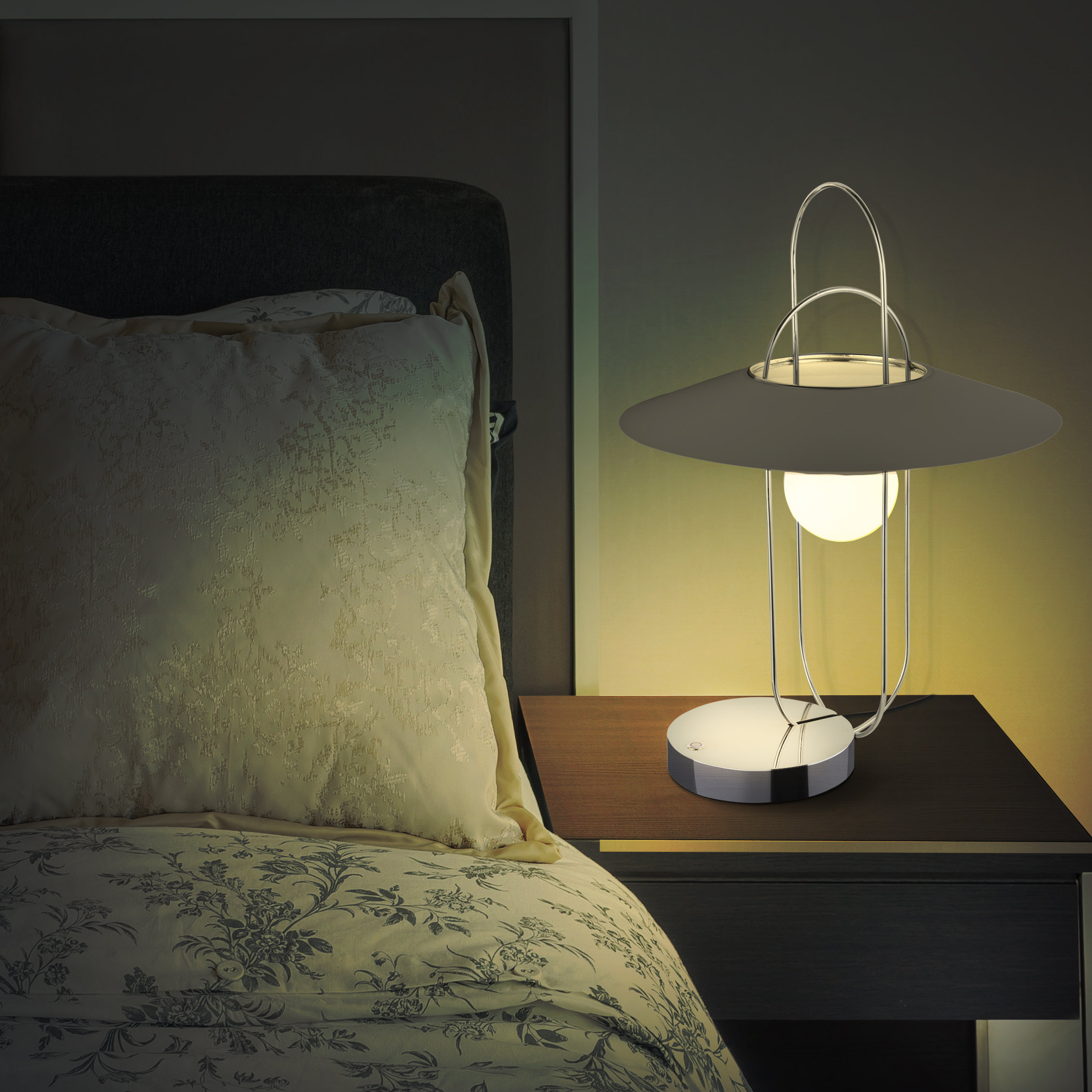 VONN Lighting Lyra 24-in Height Integrated LED ETL Certified Cage Table ...