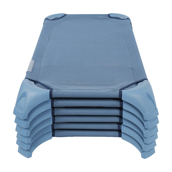 ECR4Kids Stackable Cozy Cot with Storage, Classroom Furniture, Powder ...