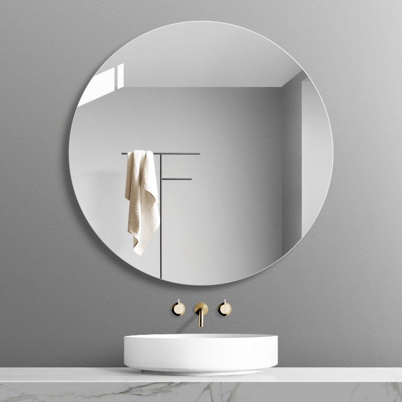 FixtureDisplays Round Acrylic Mirror Plastic Shatter Proof Bath Nursery ...