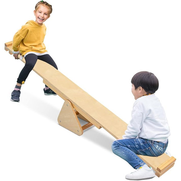 GOME Wooden Indoor Balance Beam and Seesaw Playground - Wayfair Canada