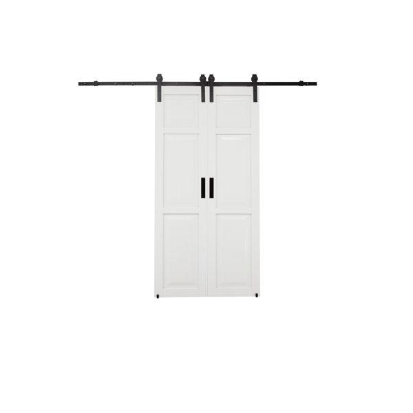 LTL Home Products Paneled PVC/Vinyl Barn Door with Installation ...
