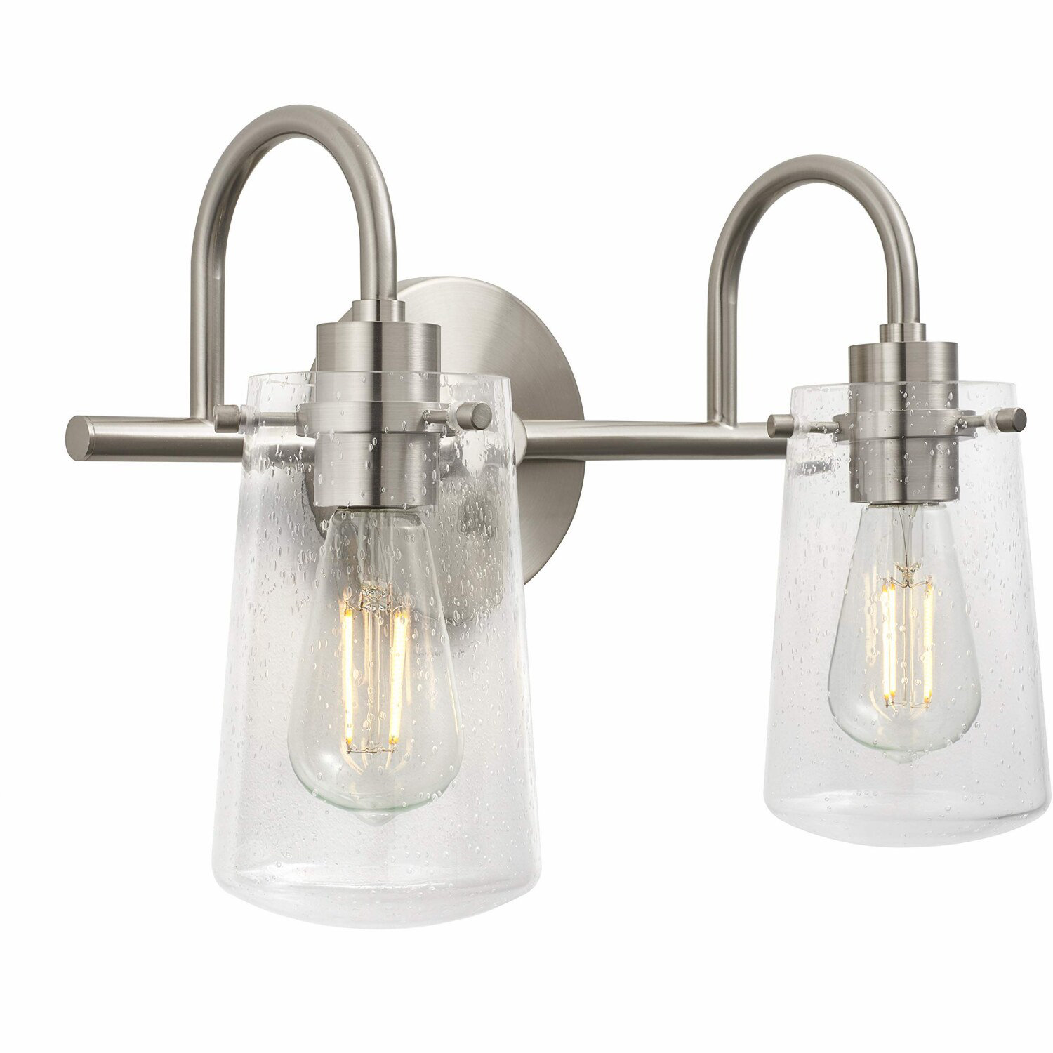 Red Barrel Studio® Modern Vanity Light with Clear Glass Shades - UL ...