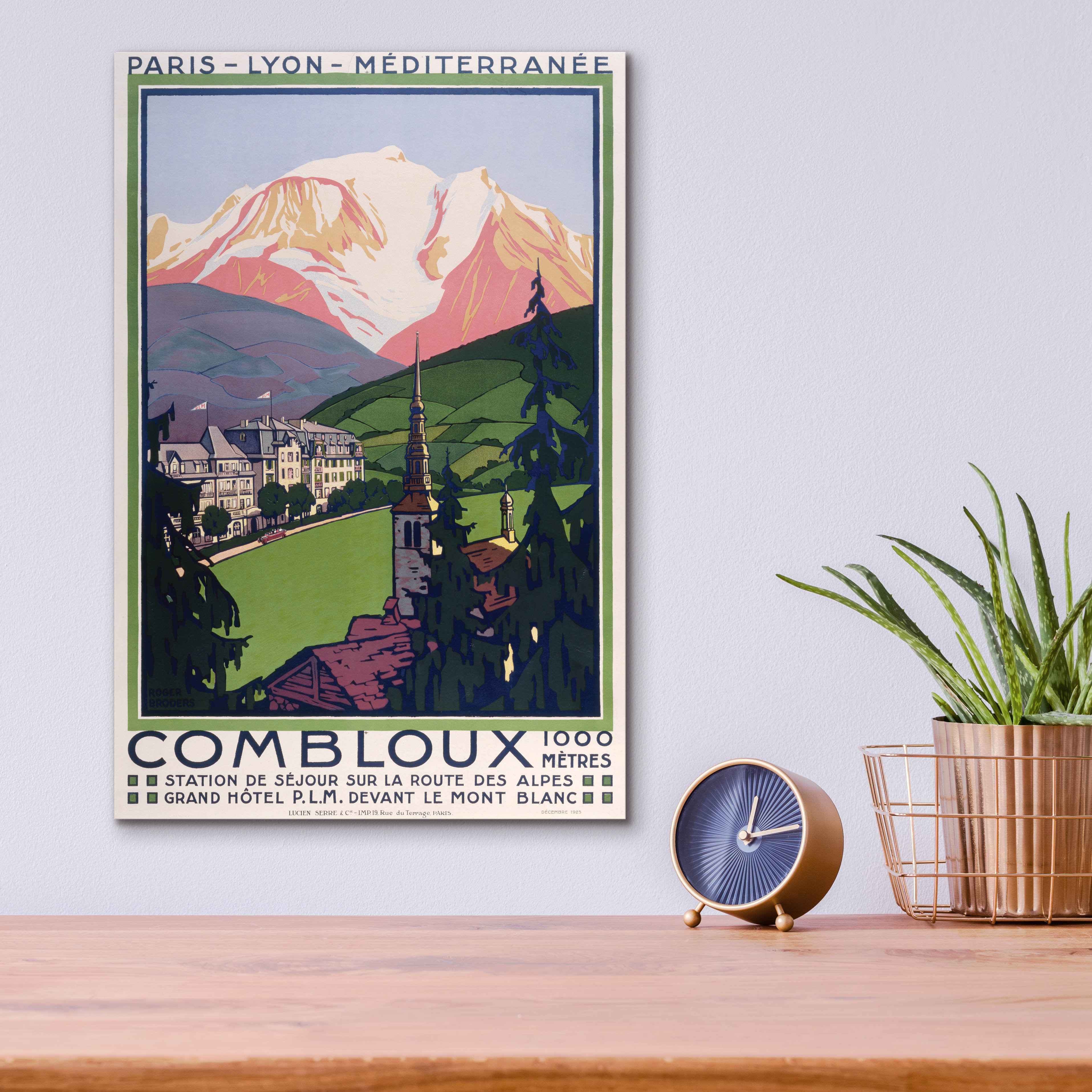Millwood Pines Combloux' by Vintage Posters, Acrylic Glass Wall Art ...