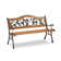 Fleur De Lis Living Hillary Metal/Solid Wood Outdoor Bench & Reviews ...