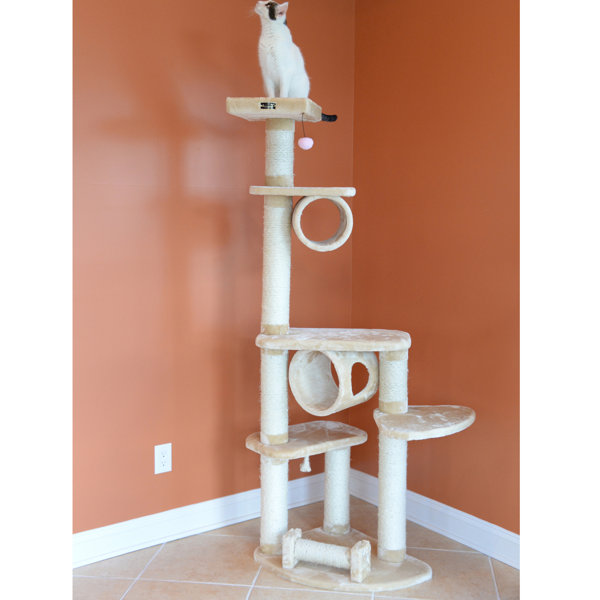 Armarkat 74" Classic Press Real Wood Cat Tree & Reviews | Wayfair