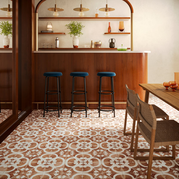 Bond Tile Angela Harris Capri 7.87 In. X 7.87 In. Matte Porcelain Floor ...