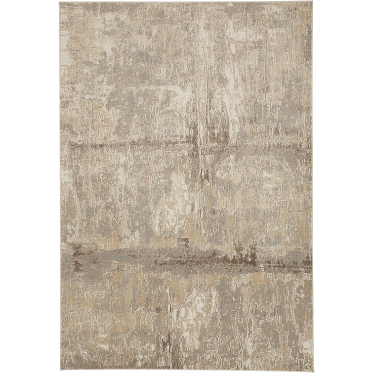 Trent Austin Design® Roby Abstract Ivory Area Rug | Wayfair