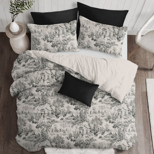 The Tailor's Bed Elysees Cotton Toile Comforter Set & Reviews | Wayfair