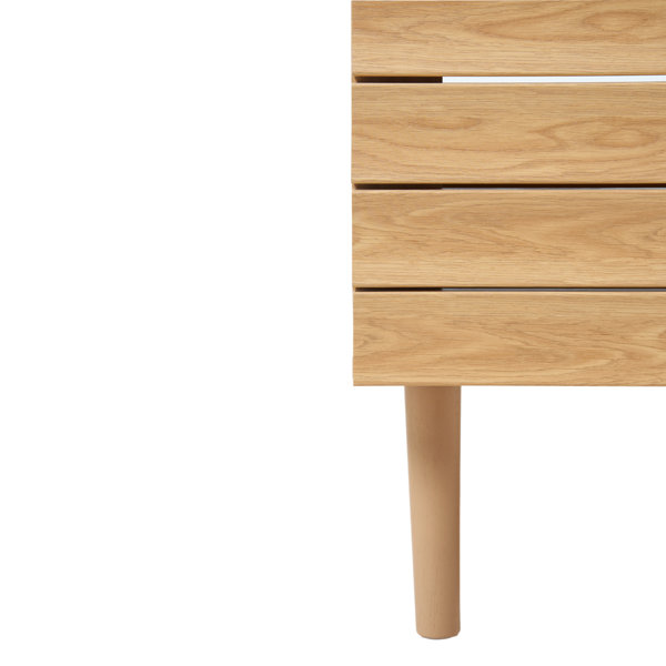 Jonathan Y Aubert 30" Slat Modern Farmhouse 2-Shelf Bath Vanity Cabinet ...