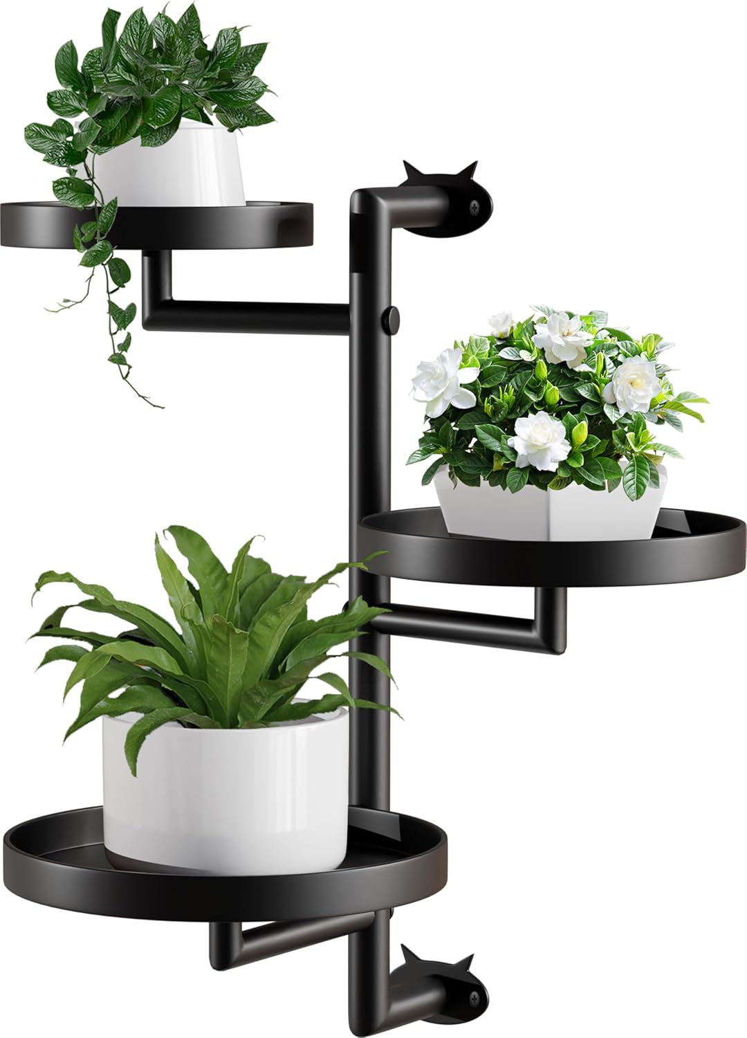 Latitude Run® Rotating Window Plant Shelves For Multiple Plants Indoors ...