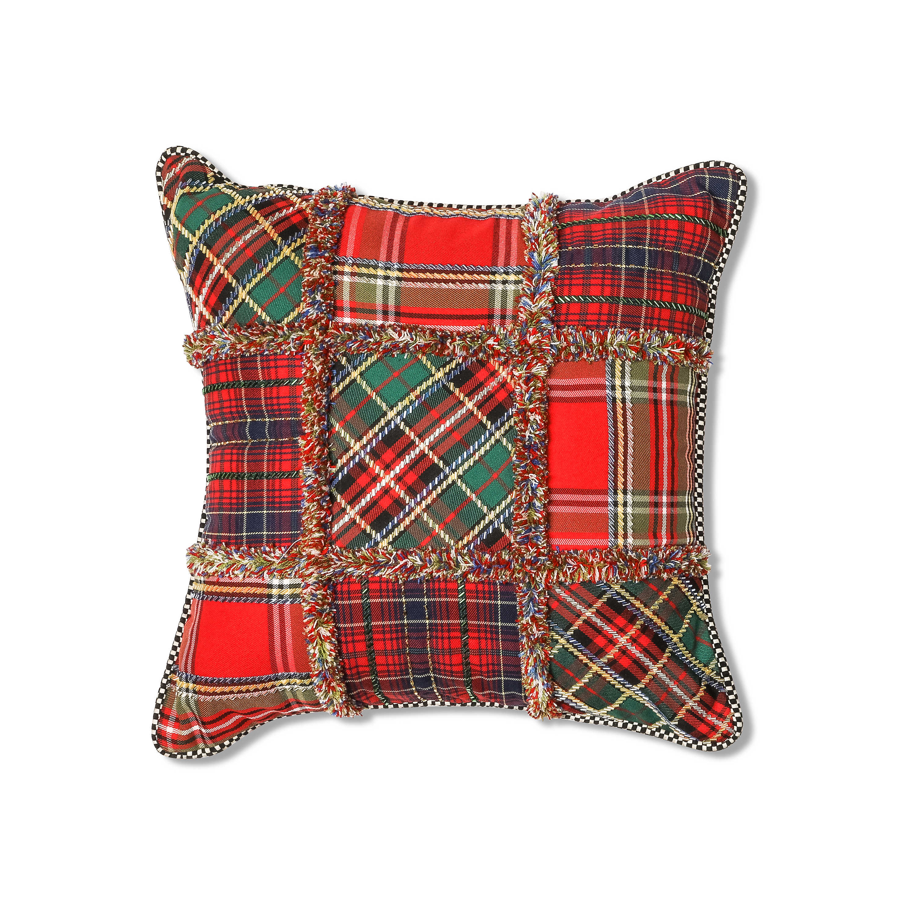 MacKenzie-Childs Tartastic Patch Pillow | Perigold