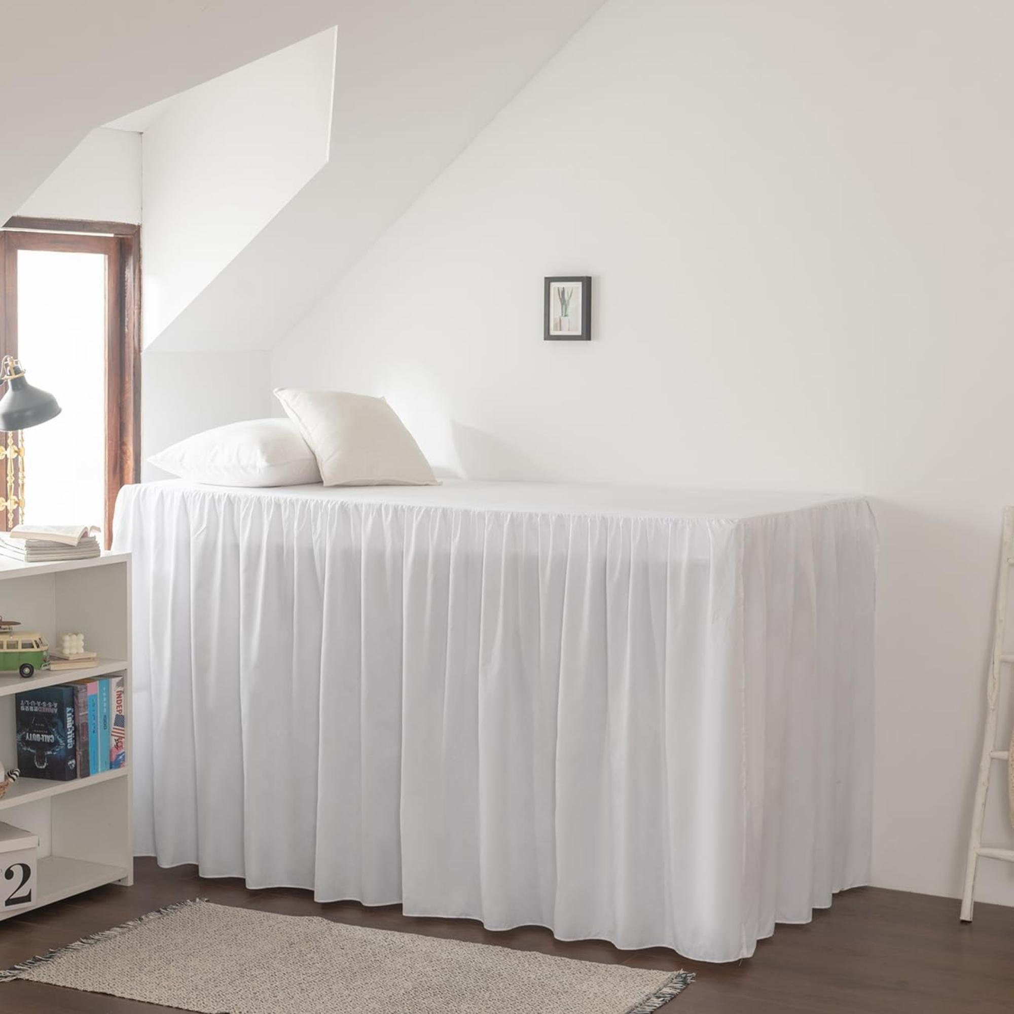 Textiles Hub Dorm Room Bed Skirt Twin XL - College Dorm Bed Skirt ...