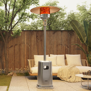 EAST OAK Anti-rust 50,000 BTU Patio Heater for Outdoor Use With Double ...