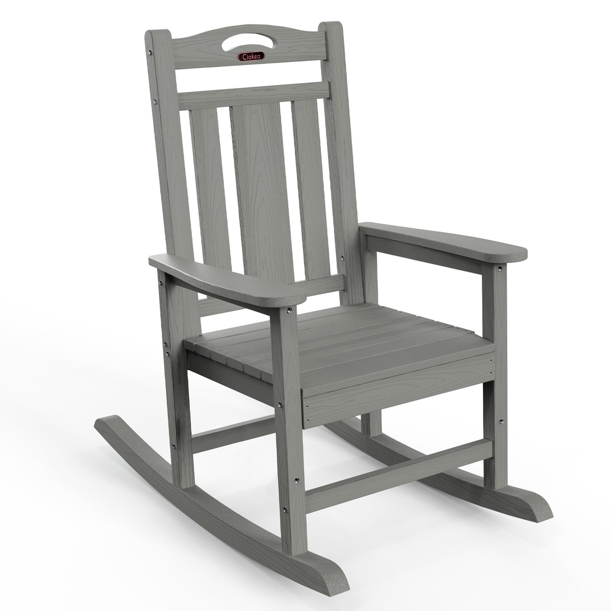 Lark Manor HDPE All-Weather Rocking Chair - Heavy-Duty Outdoor Rocker ...