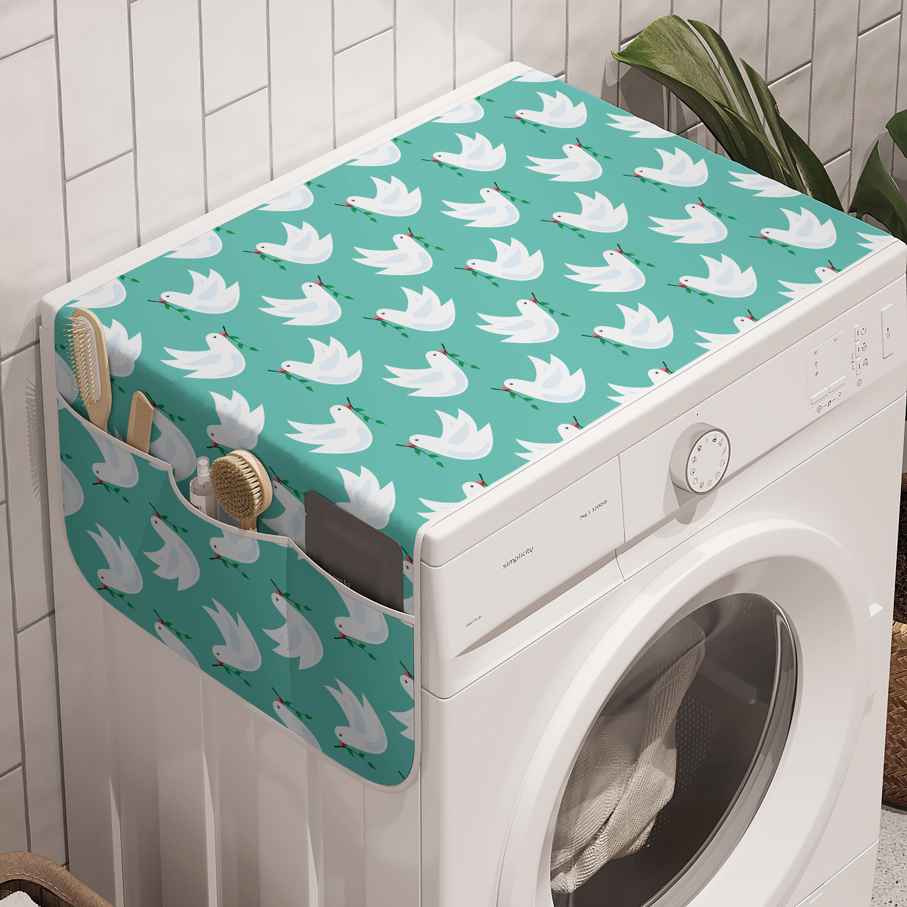 East Urban Home Bird Washing Machine Organizer Pack of 2 47" x 18.5 ...