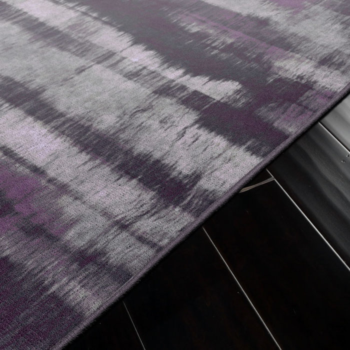 Williston Forge Demetrius Purple/Gray Area Rug & Reviews | Wayfair