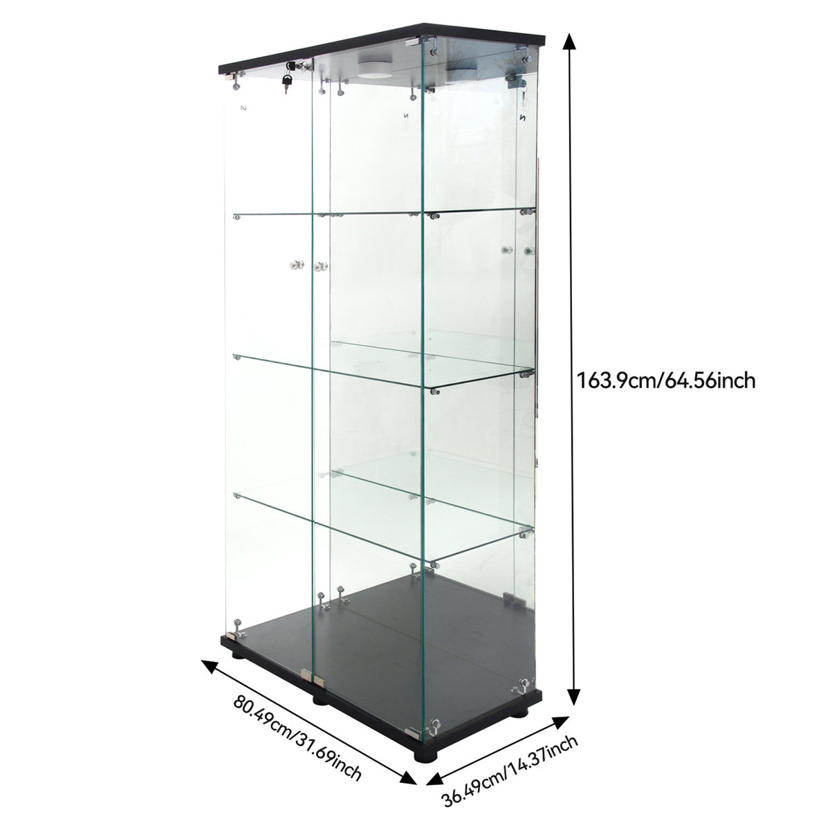 Best Robe Ever Modern Glass Display Cabinet With Adjustable Lighting ...