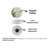 East Urban Home Sage Green Wall Clock, Eucalyptus Leaf Decor, Modern ...
