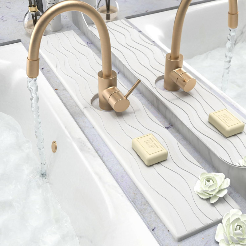 SORMIA Drying Diatomaceous Earth Faucet Mat | Wayfair