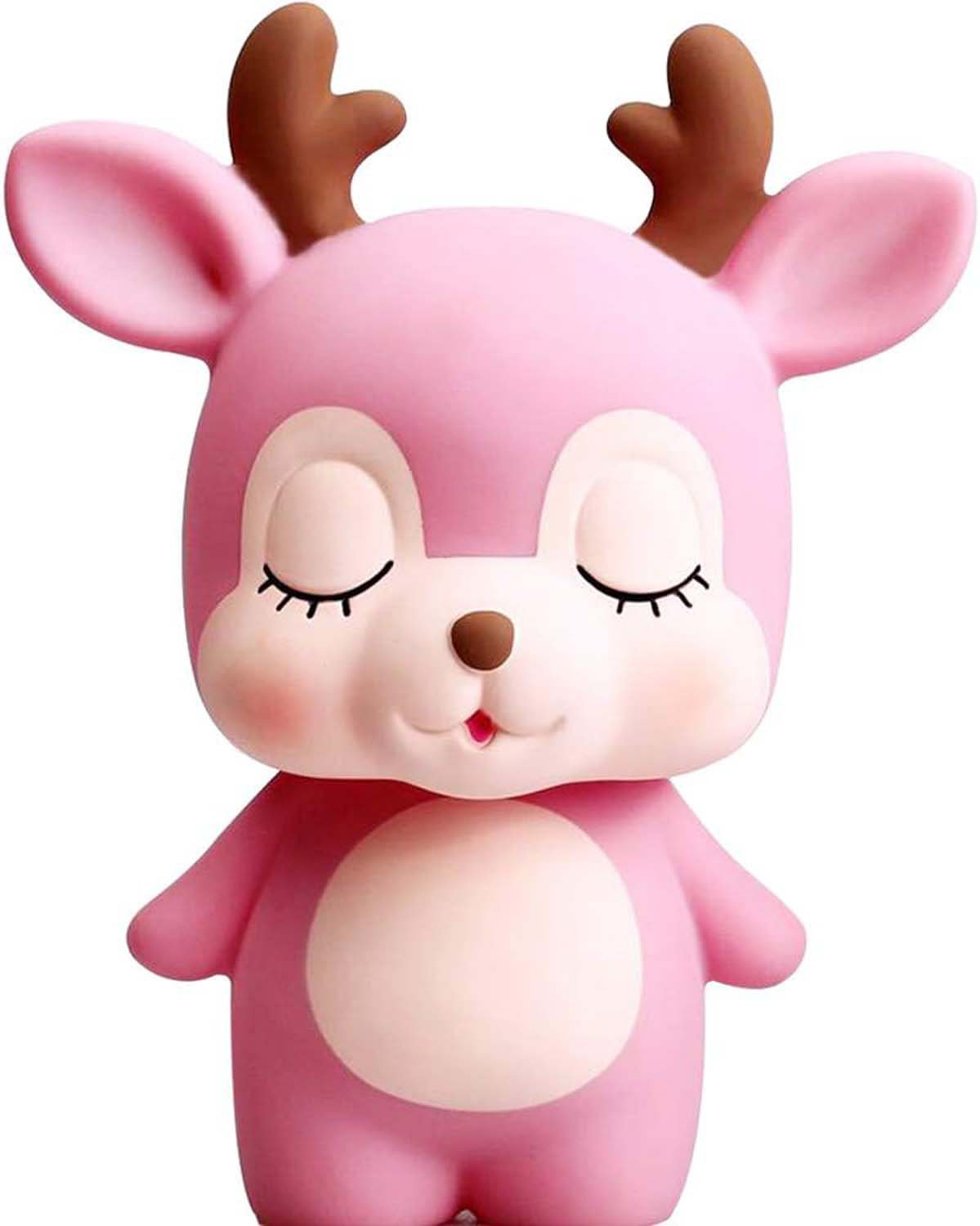 Trinx Cute Deer Money Bank (Pink) Unbreakable Piggy Bank Money Box Coin ...