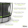 JumpFlex HERO 15' Trampoline for Kids Outdoor Play Equipment with Net ...