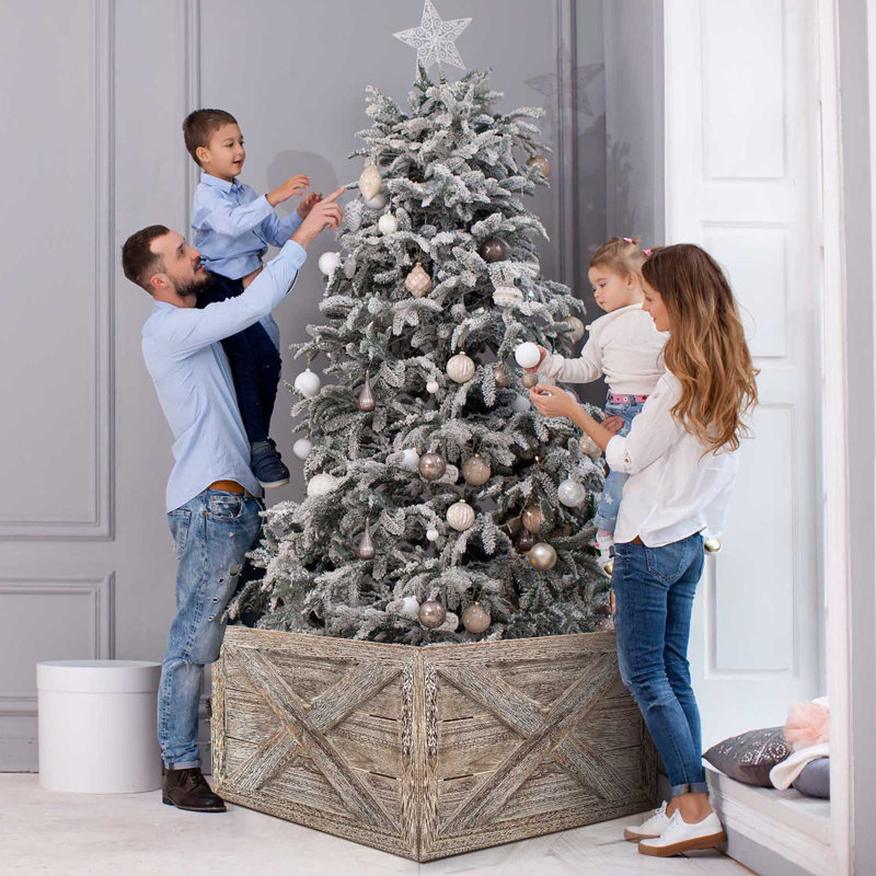 Costway Solid Color Wood Tree Skirt & Reviews | Wayfair