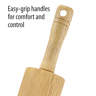 Farberware Classic Wood Rolling Pin with Easy-Grip Handles, 17.5-Inch ...