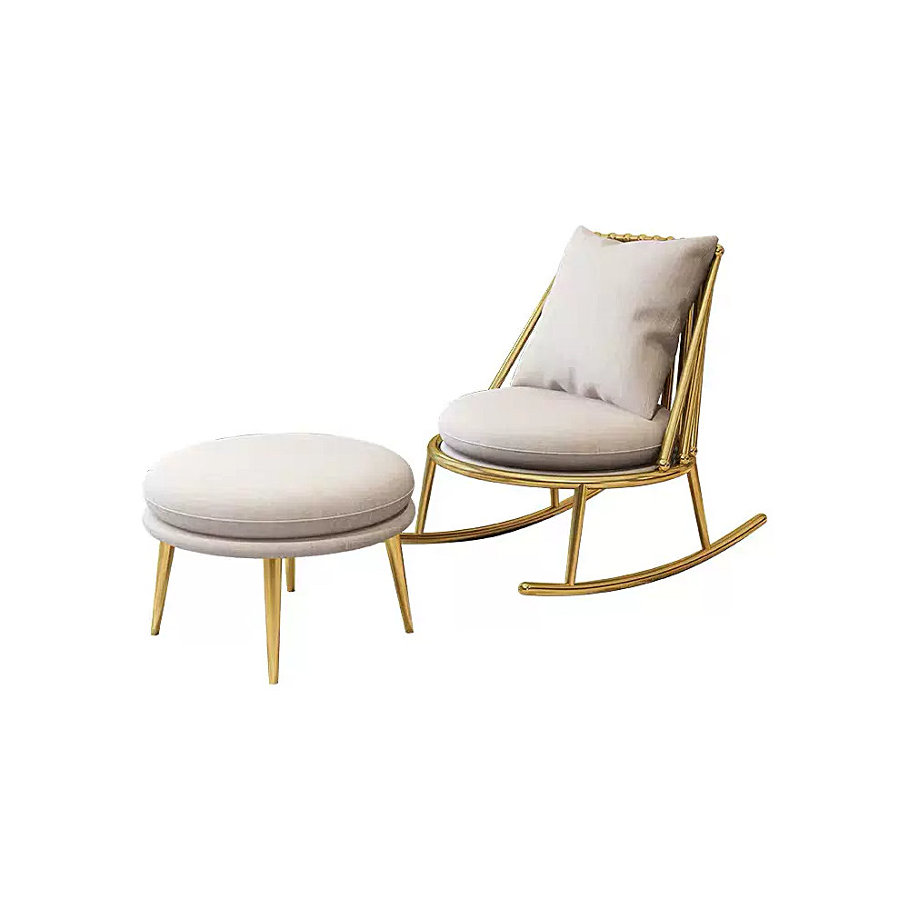 ChairVogue Modern Sleigh Design Cotton And Linen Rocking Chai Rocking ...