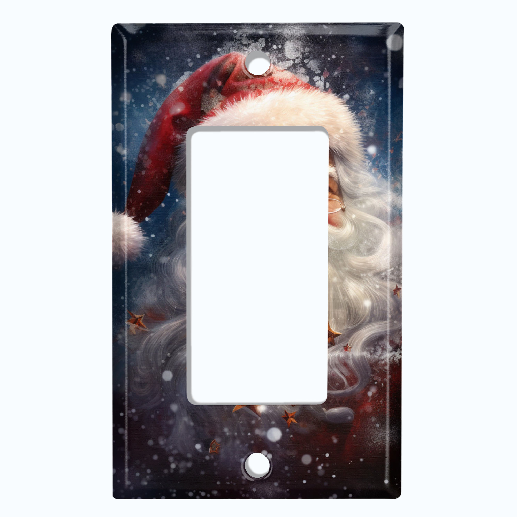 WorldAcc Christmas Santa Claus 1-Gang Toggle Light Switch Wall Plate ...
