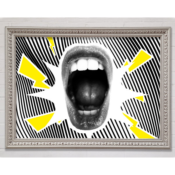 Bright Star Shouting Lips - Single Picture Frame Art Prints | Wayfair.co.uk