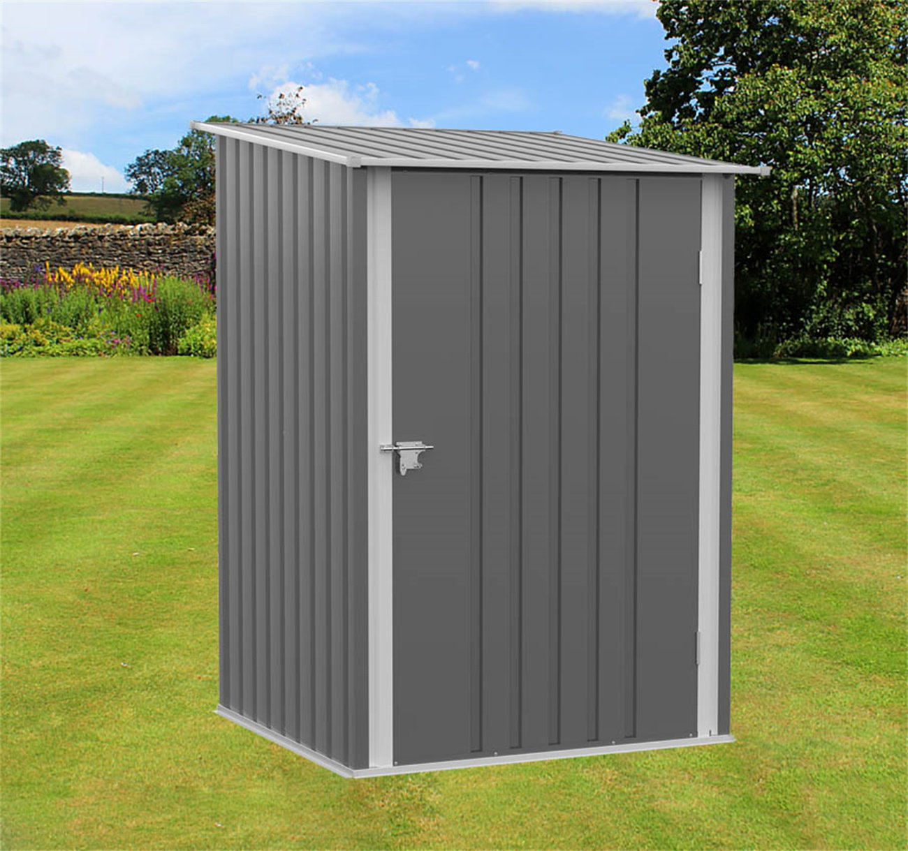 TONWIN Outdoor 3 ft. W x 4 ft. D Steel Storage Shed | Wayfair