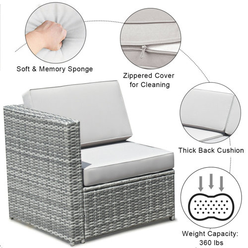 Ebern Designs Burand 6 - Person Outdoor Seating Group with Cushions ...