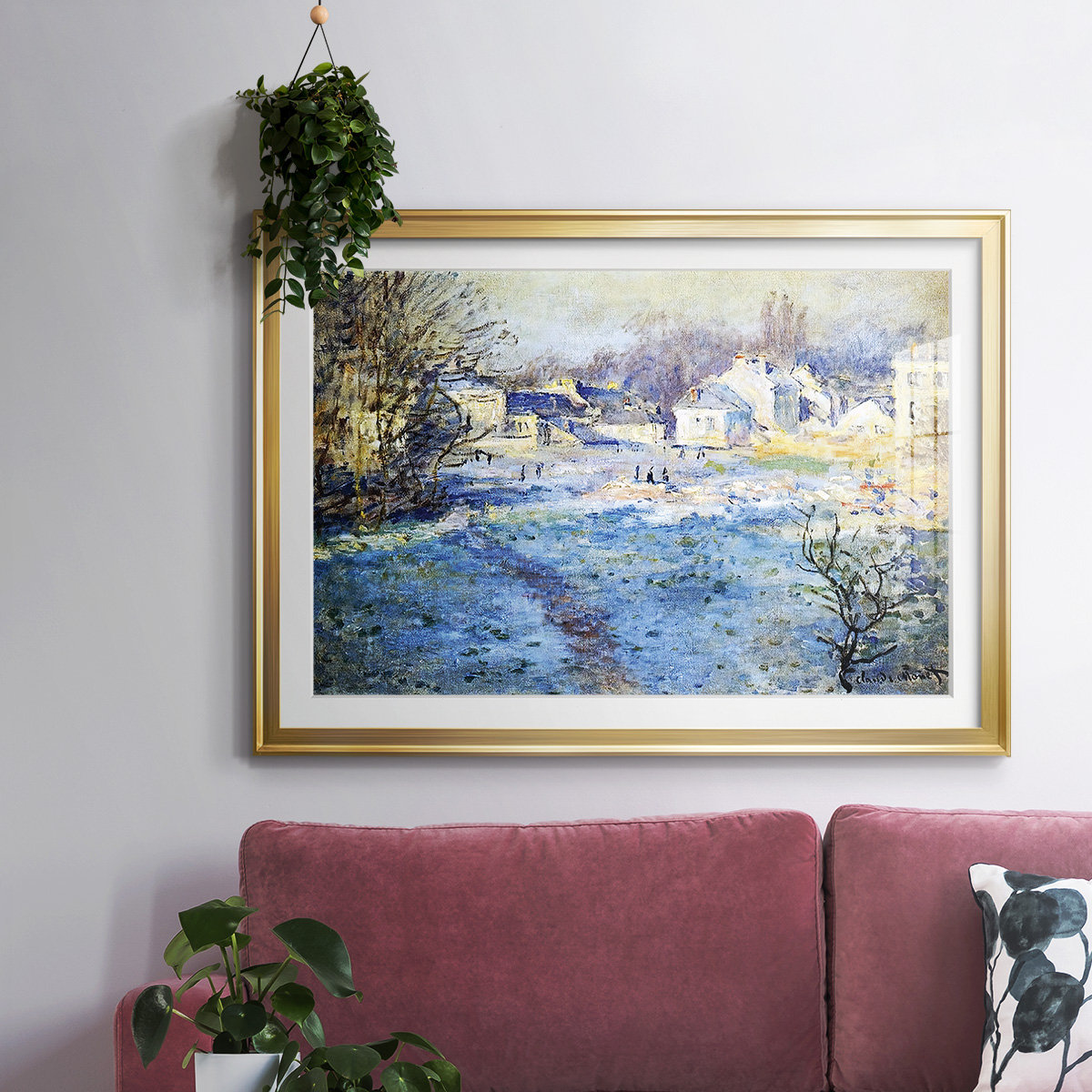 Winston Porter White Frost, 1875-FramedFramed Print W Beveled Matt and ...