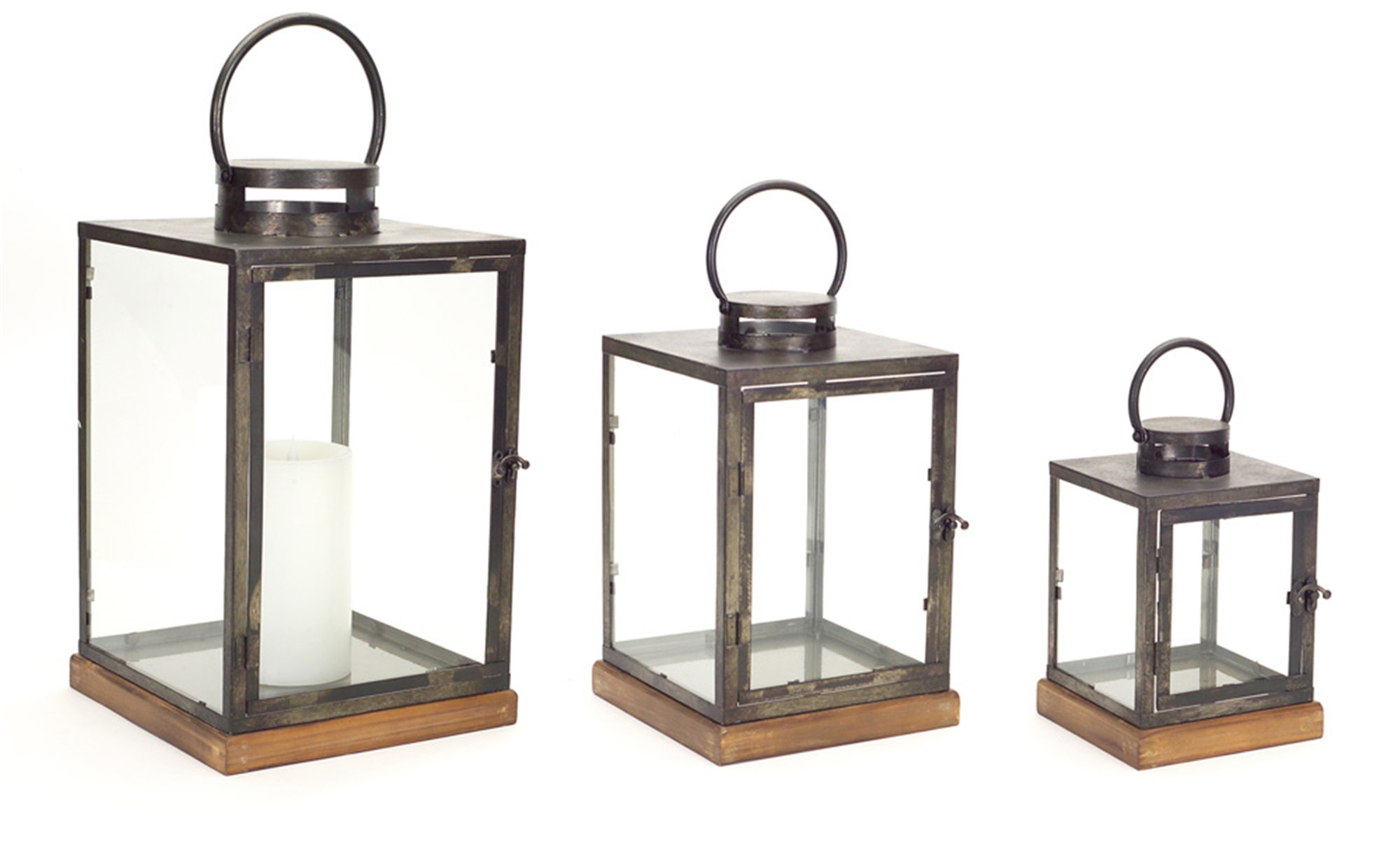 17 Stories 3 Piece Tabletop Lantern Set & Reviews | Wayfair