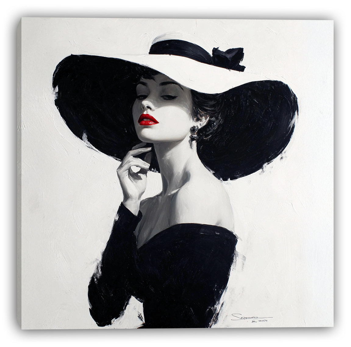 Mercer41 Timeless Glamour Woman Wrapped Canvas Wall Art - Wayfair Canada