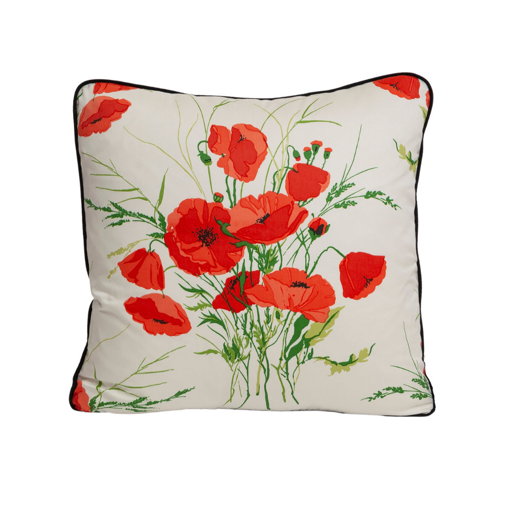 PillowVisionnaire Pocket-Full-of-Posies with Silk Welt Accent Pillow ...