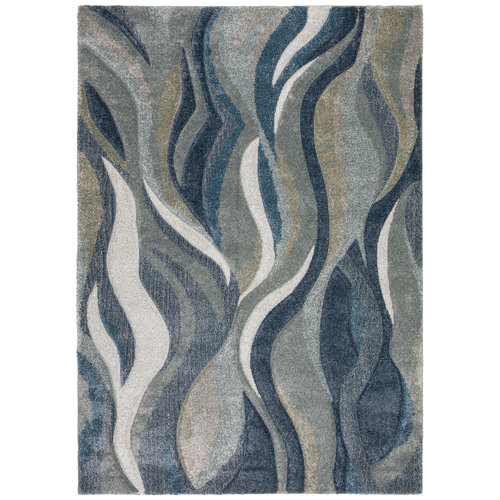 Blue Rectangle Area Rugs You'll Love | Wayfair