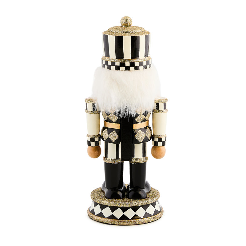 MacKenzie-Childs Courtly Harlequin Short Nutcracker | Wayfair