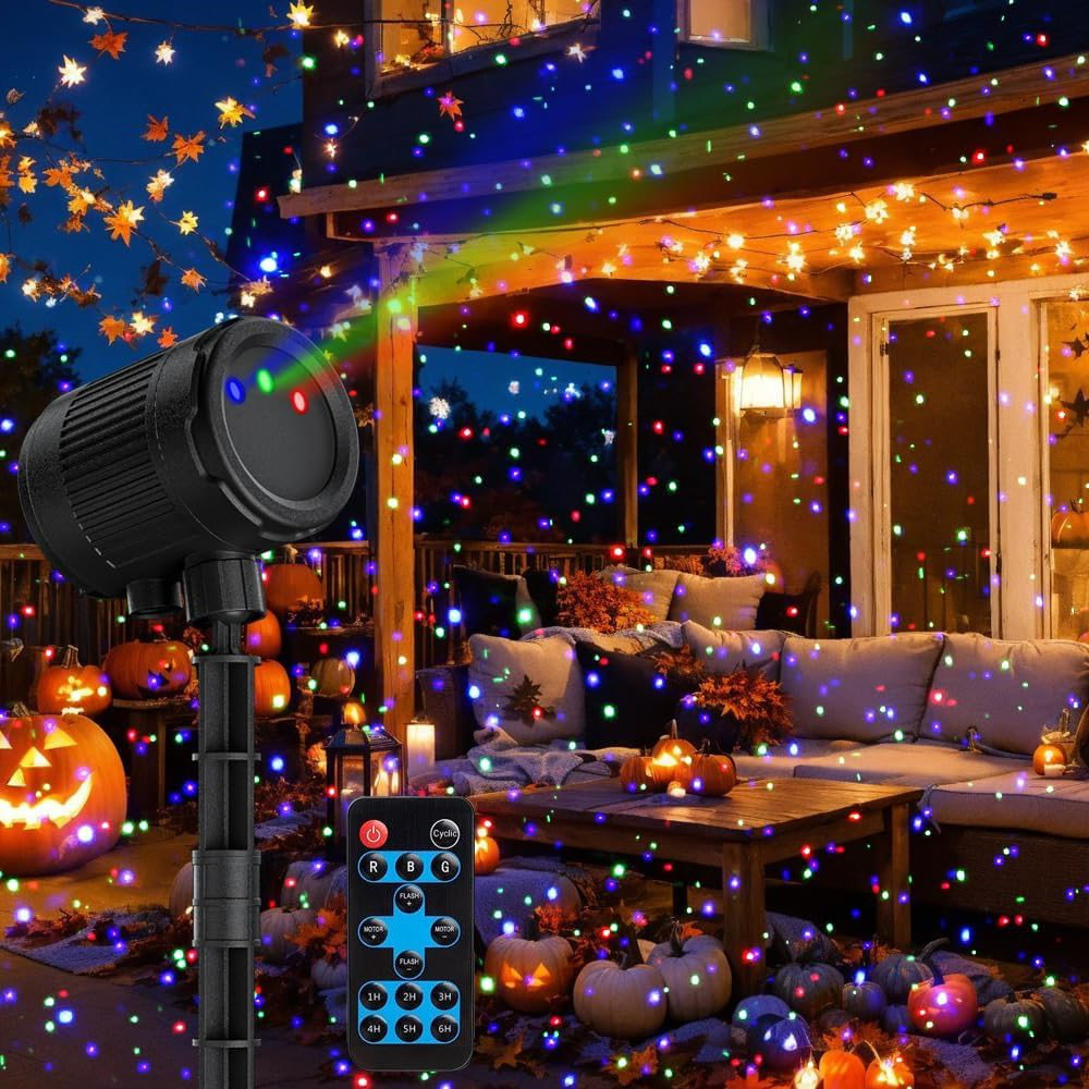 The Holiday Aisle® Laser Christmas Projector Lights,3-Color Wide ...