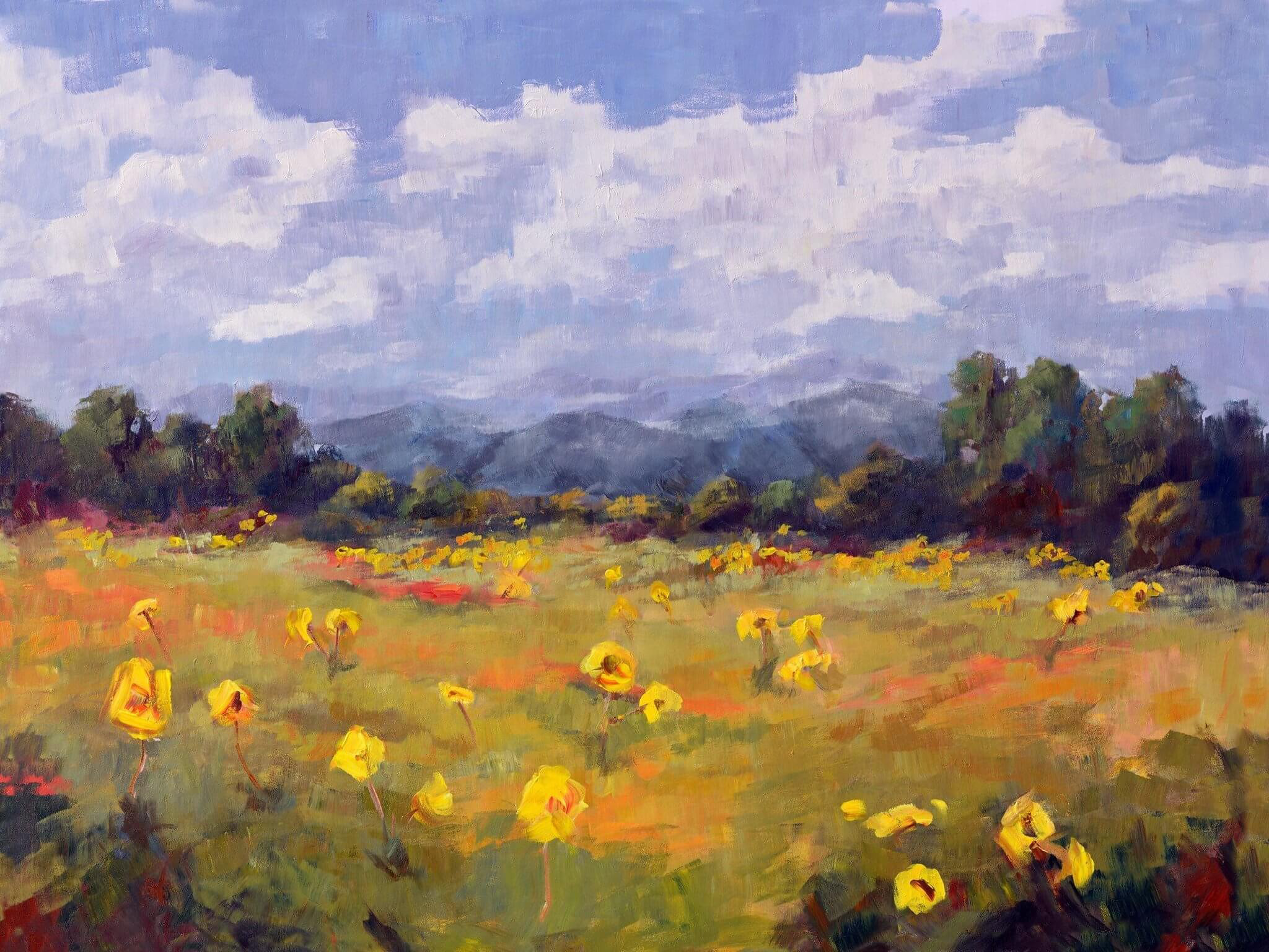 John Beard Collection Highlands by John Beard - Floater Frame Painting ...