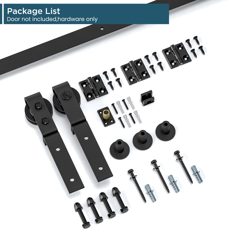 LDB_BUILDING Standard Bifold Single Barn Door Hardware Kit (Door Not ...