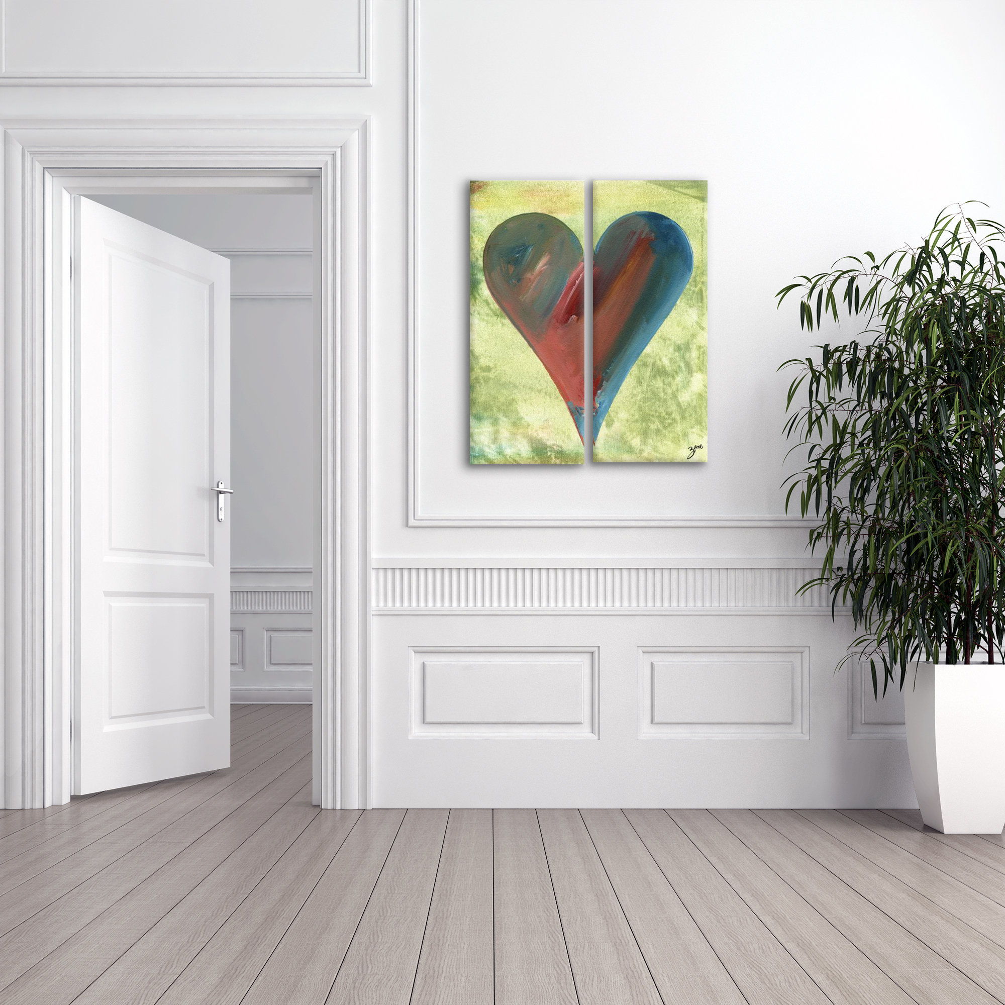 Winston Porter Heather by Zane - 2 Piece Wrapped Canvas Painting Print ...