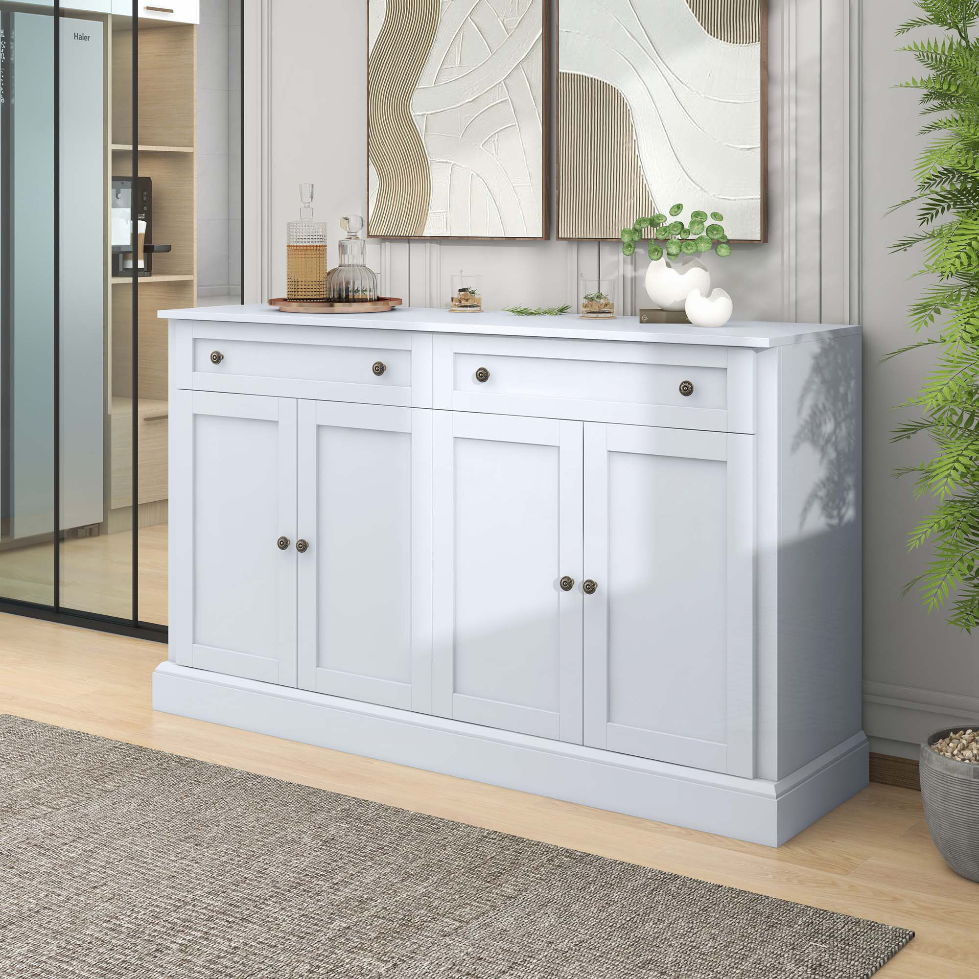 Lark Manor™ Wood Storage Cabinet with 2 Drawers | Wayfair