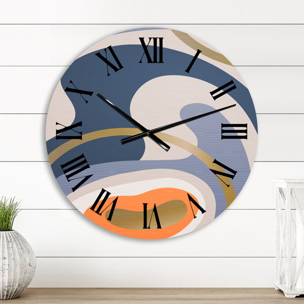 East Urban Home Minimal Landscapes In Retro Blue Tones II - Mid-Century ...