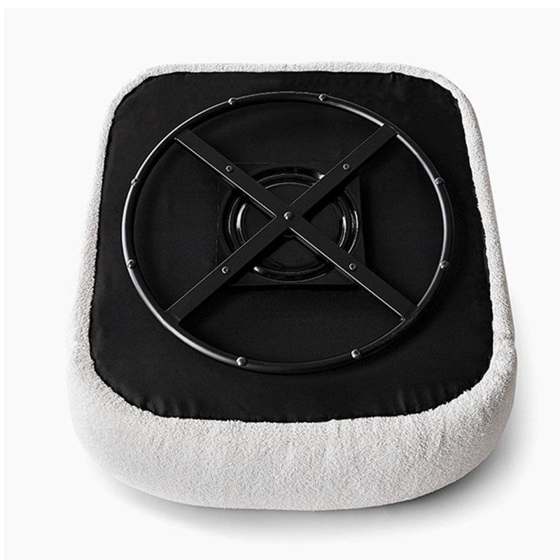 Everly Quinn Fabric Lamb Velvet Rotating Sofa Chair | Wayfair