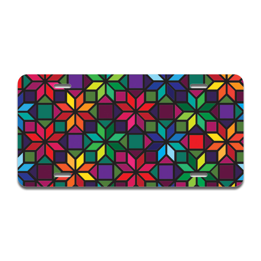 SignMission Stained Glass Window Aluminum Plate Frame | Wayfair