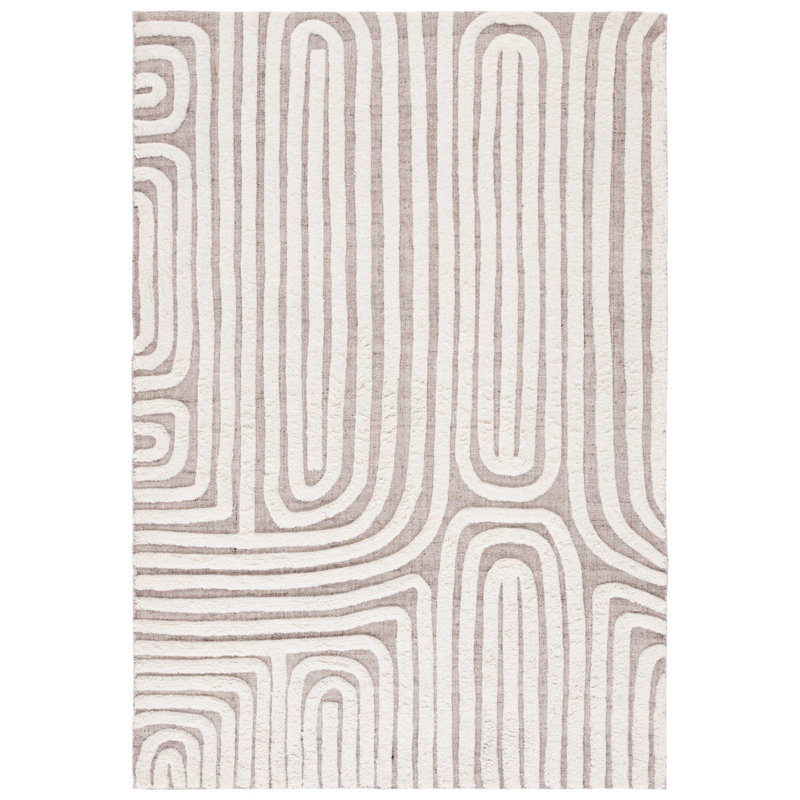 Winston Porter Coro Handmade Performance Abstract Rug | Wayfair